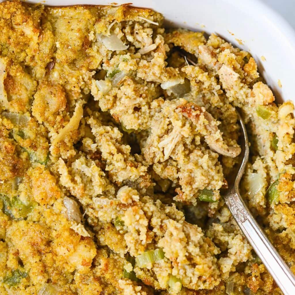 Southern Chicken and Dressing - Pink Owl Kitchen