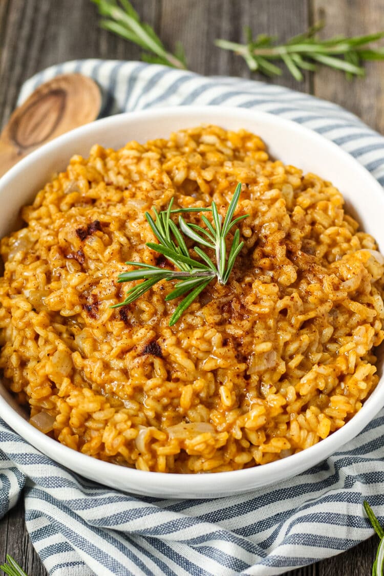 Creamy Pumpkin Risotto - Pink Owl Kitchen