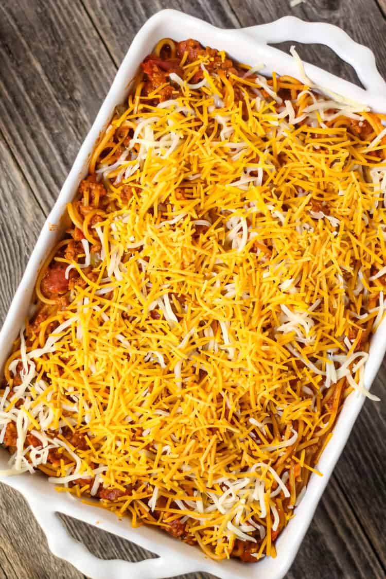 Easy Southern Baked Spaghetti - Pink Owl Kitchen