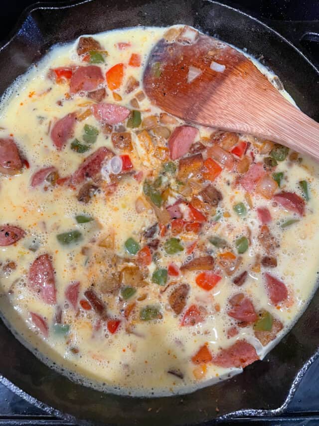 Loaded Creole Breakfast Skillet - Pink Owl Kitchen