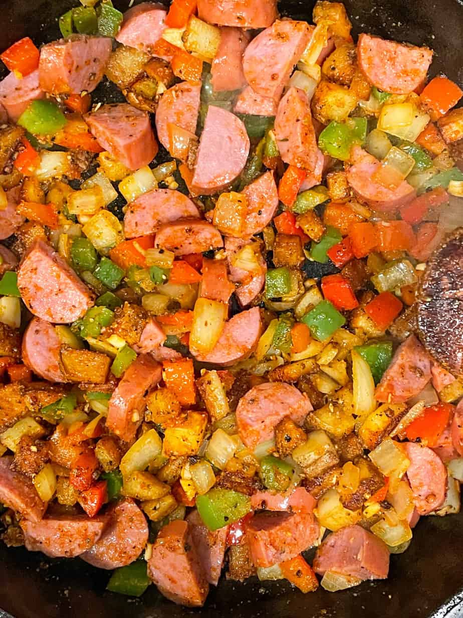 Loaded Creole Breakfast Skillet - Pink Owl Kitchen