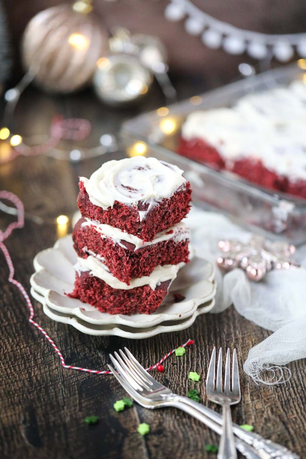 Red Velvet Cinnamon Rolls - Pink Owl Kitchen