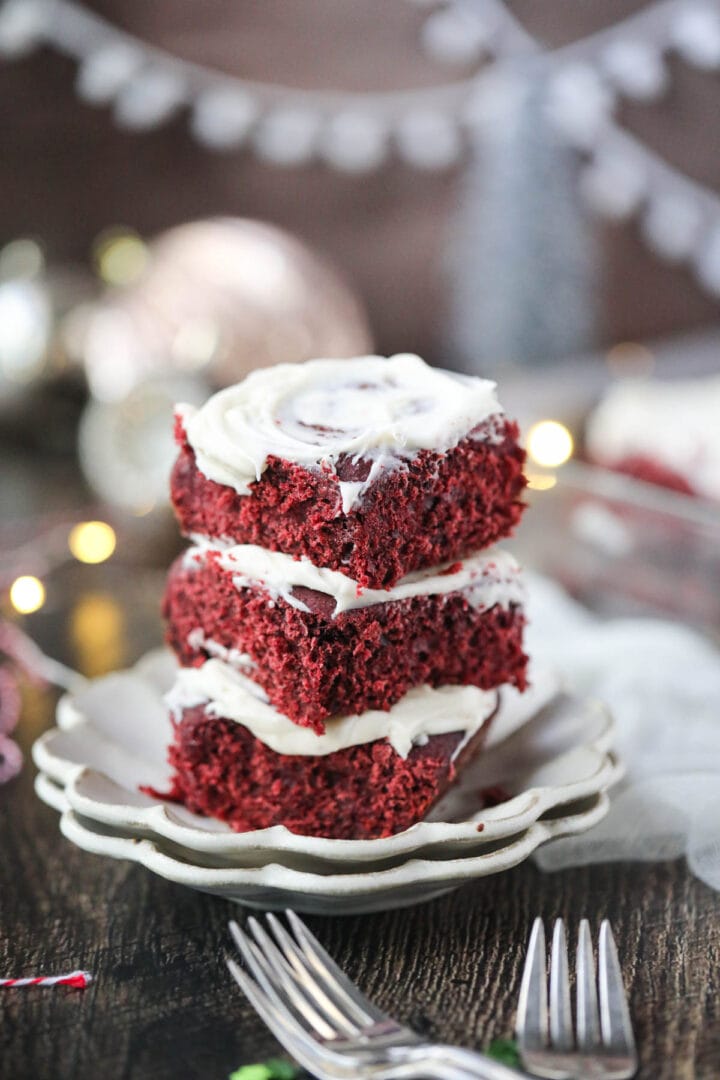 Red Velvet Cinnamon Rolls - Pink Owl Kitchen