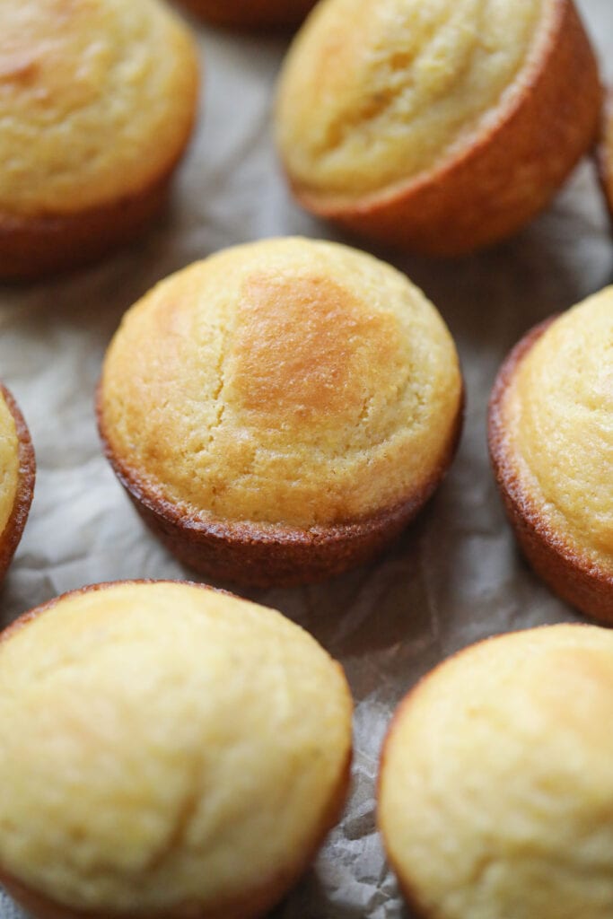 Sweet Cornbread Muffins - Pink Owl Kitchen