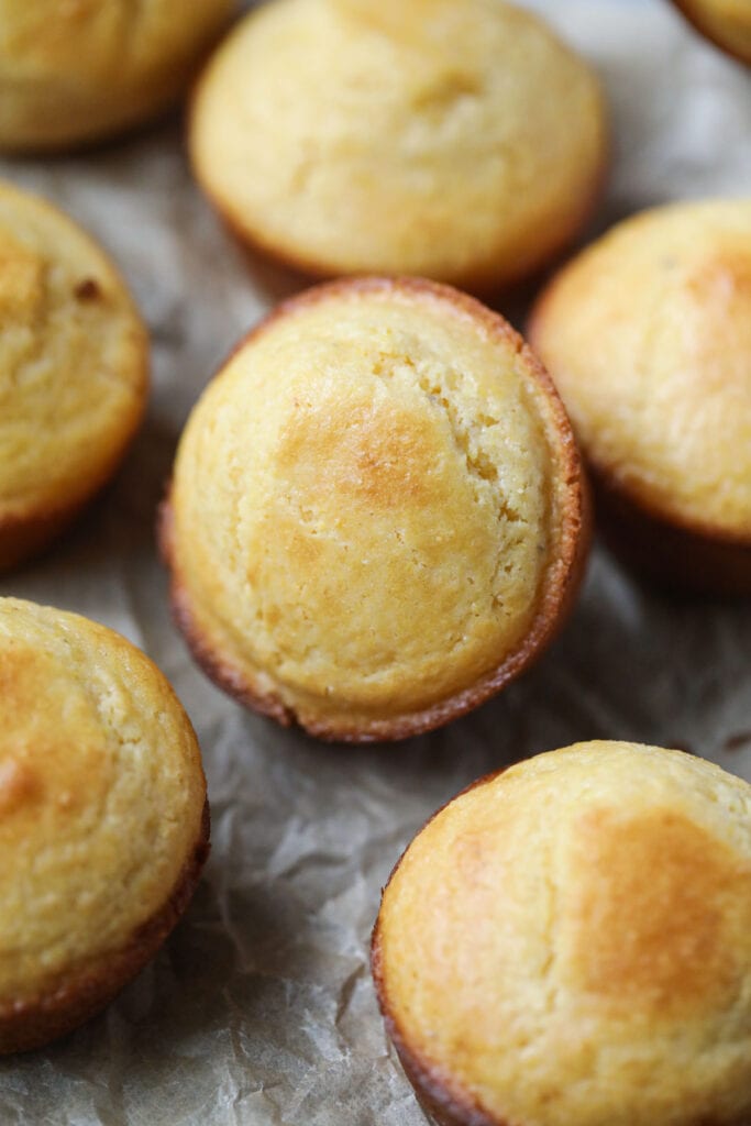 Sweet Cornbread Muffins - Pink Owl Kitchen