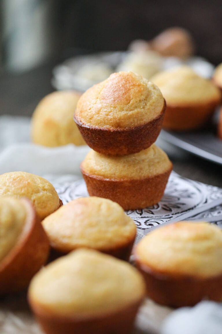 Sweet Cornbread Muffins - Pink Owl Kitchen