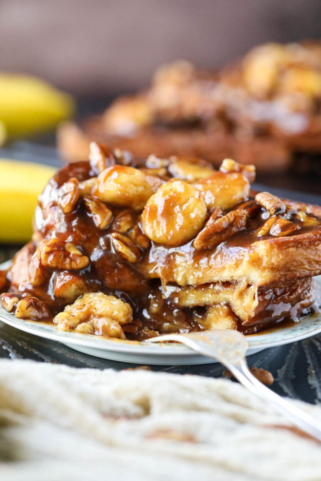 Bananas Foster French Toast - Pink Owl Kitchen
