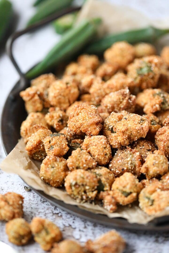 Southern Fried Okra - Pink Owl Kitchen