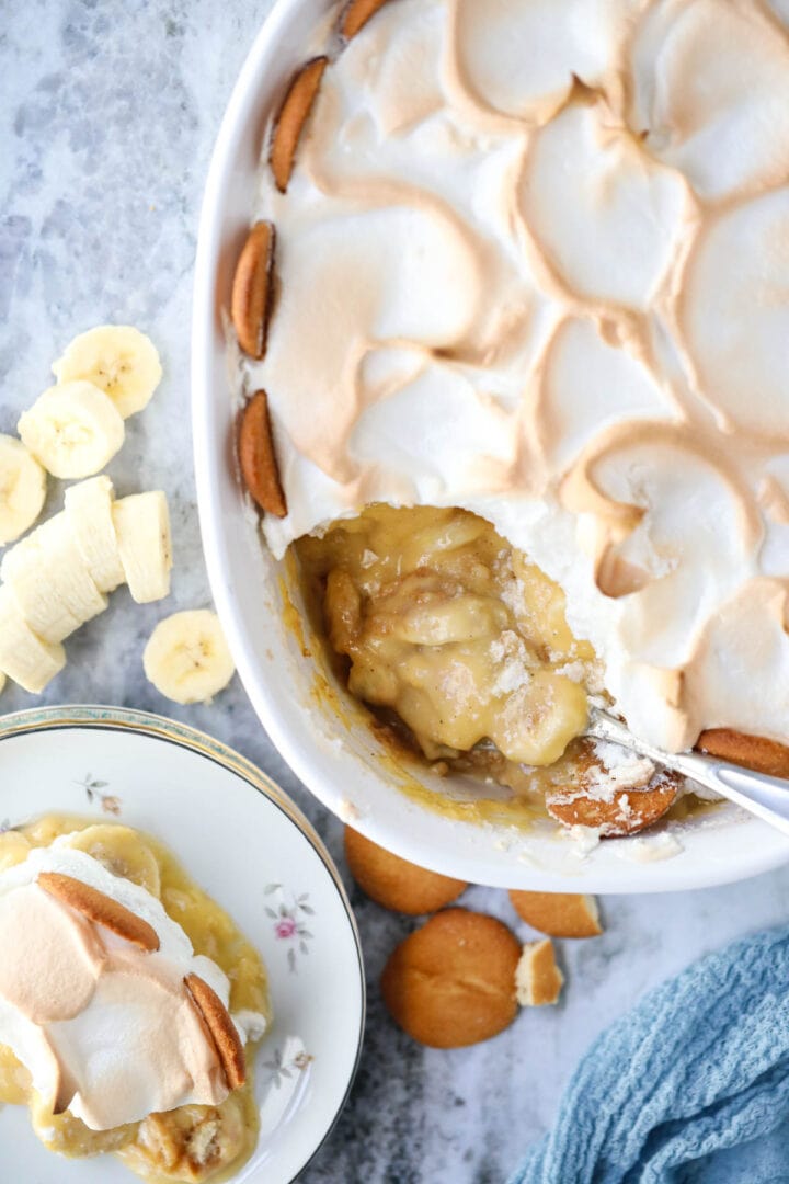 Old Fashioned Banana Pudding - Pink Owl Kitchen