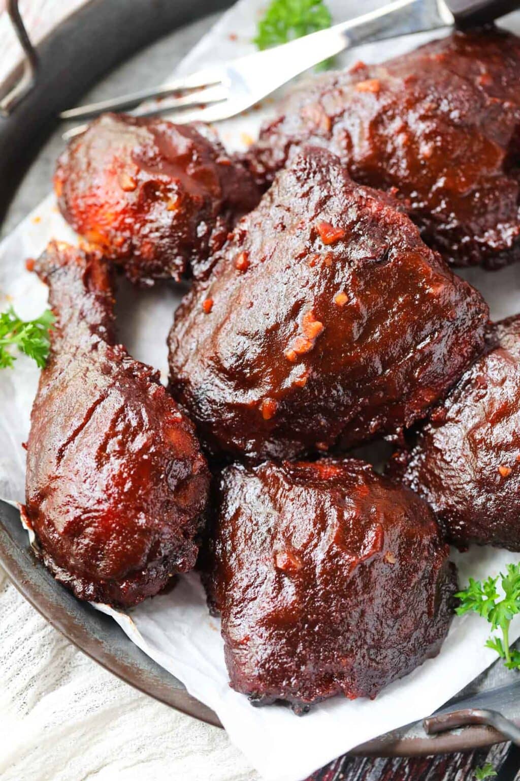 Best Oven Baked BBQ Chicken - Pink Owl Kitchen