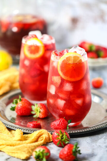 Strawberry Sweet Iced Tea - Pink Owl Kitchen
