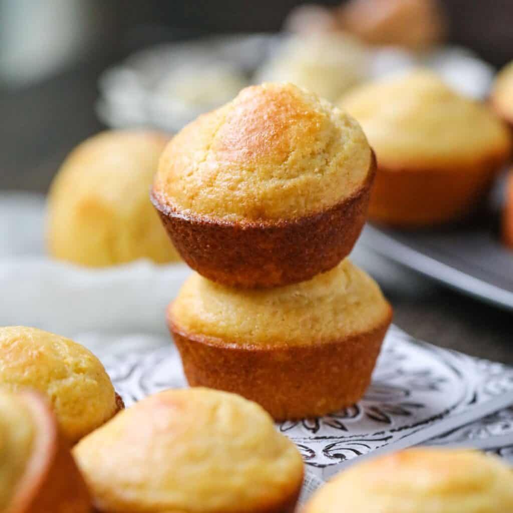 Sweet Cornbread Muffins - Pink Owl Kitchen