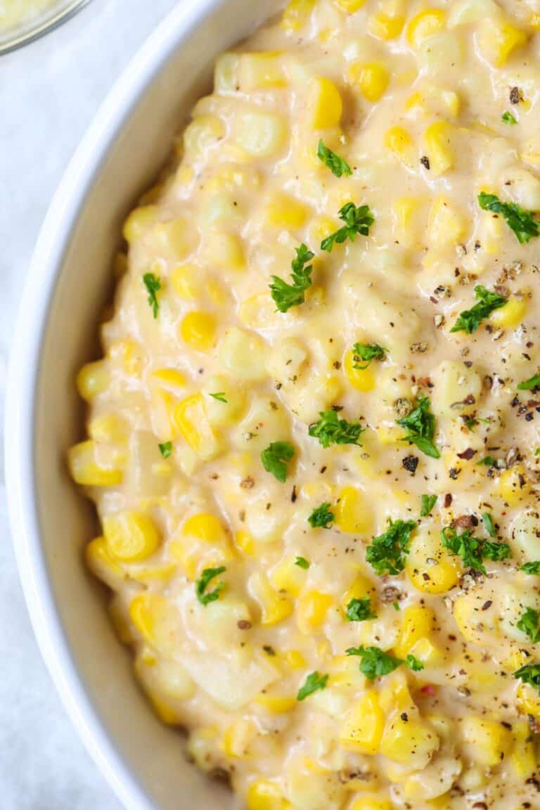 The Best Homemade Creamed Corn - Pink Owl Kitchen