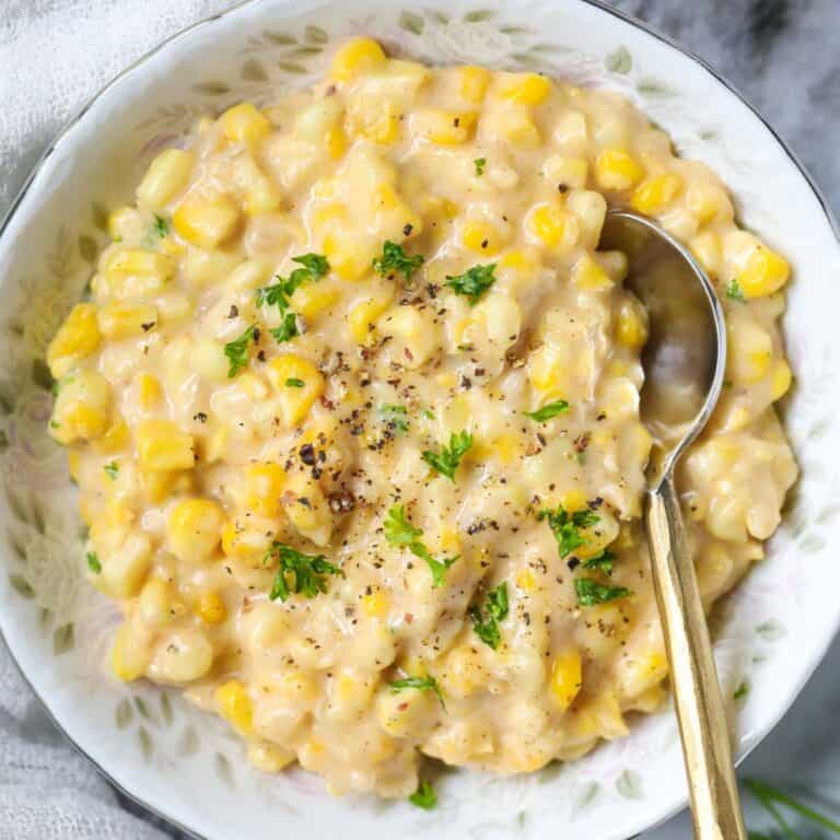 The Best Homemade Creamed Corn - Pink Owl Kitchen
