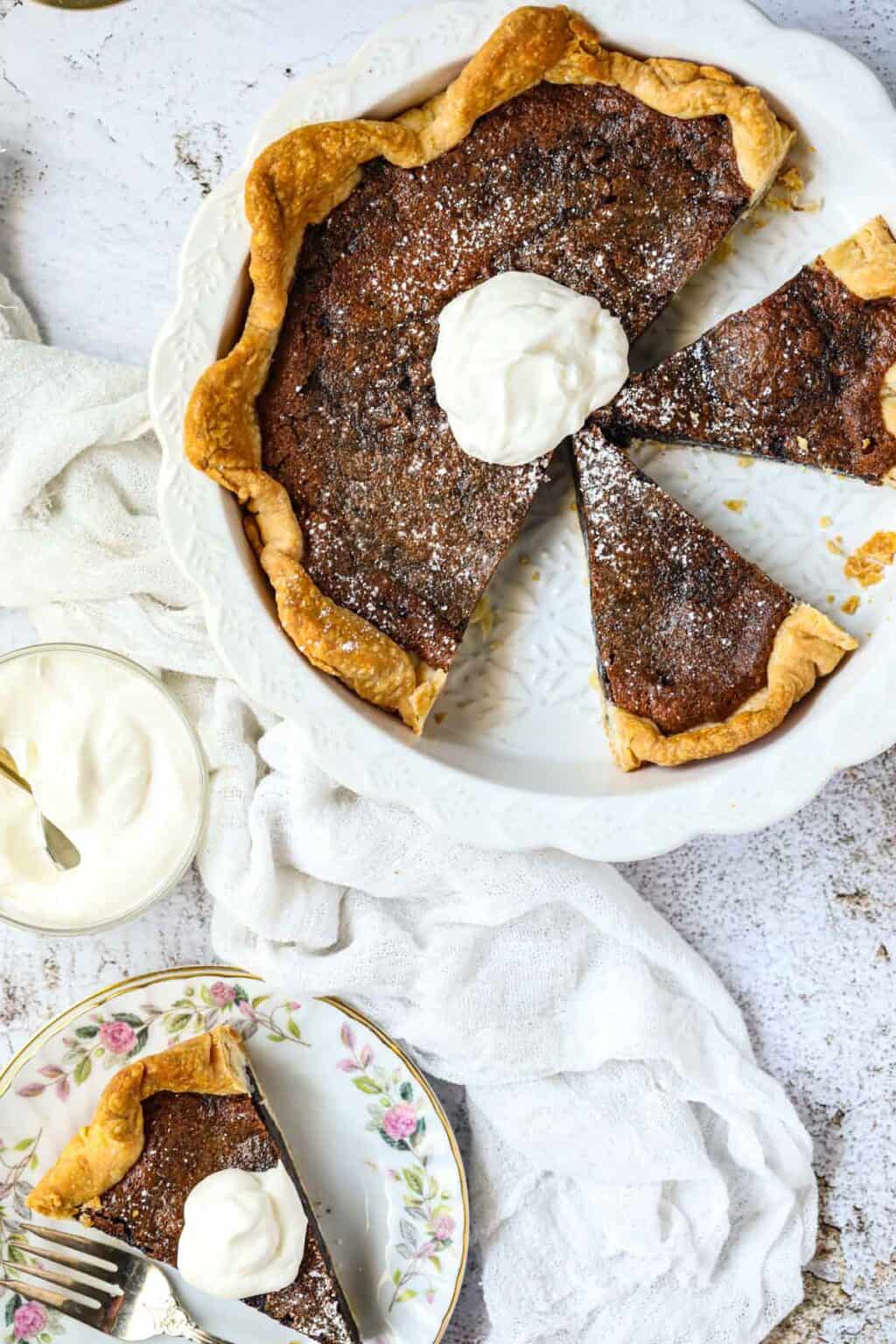 Chocolate Chess Pie - Pink Owl Kitchen