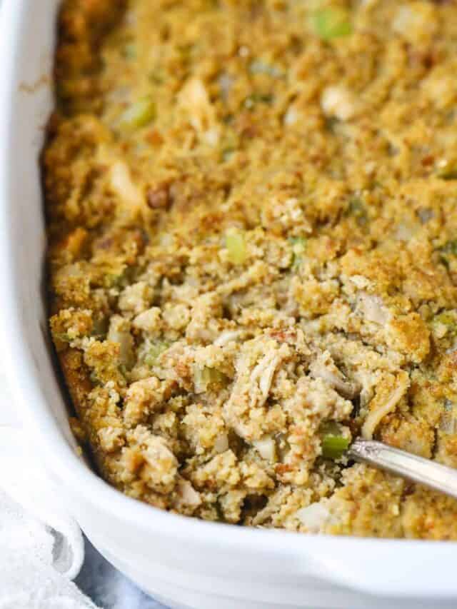 Old Fashioned Chicken and Dressing - Pink Owl Kitchen