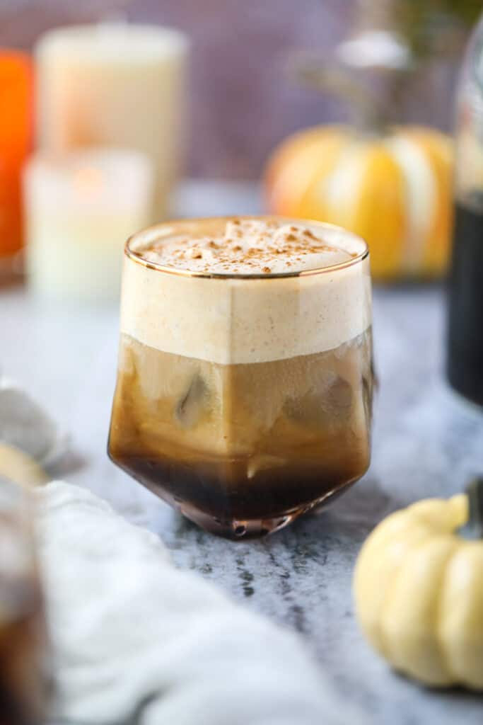 Pumpkin Cream Cold Brew (Starbucks Copycat) - Pink Owl Kitchen