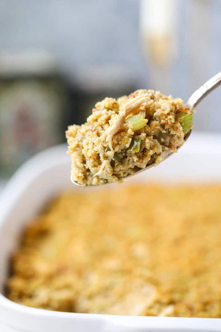 Southern Chicken and Dressing - Pink Owl Kitchen