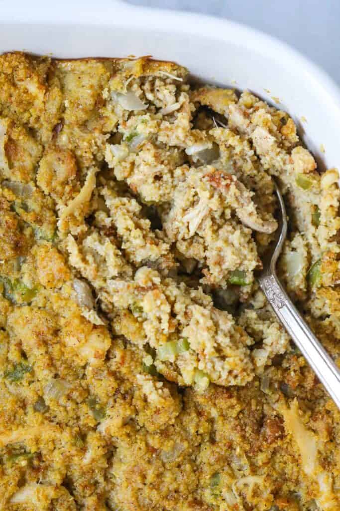 Southern Chicken and Dressing - Pink Owl Kitchen