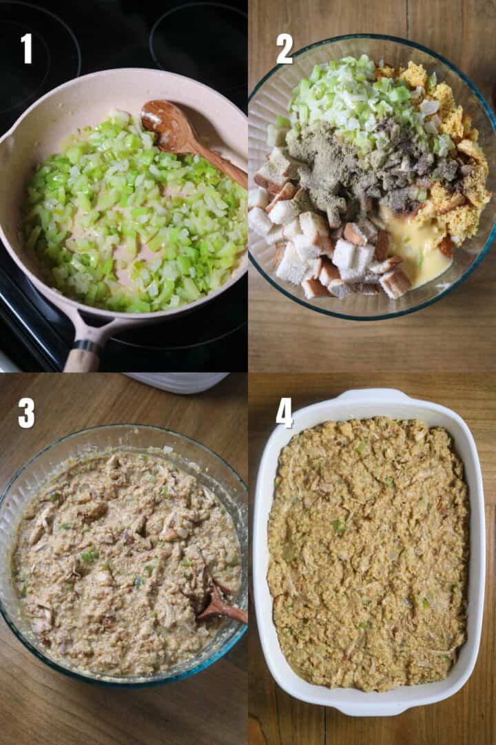 Southern Chicken and Dressing - Pink Owl Kitchen