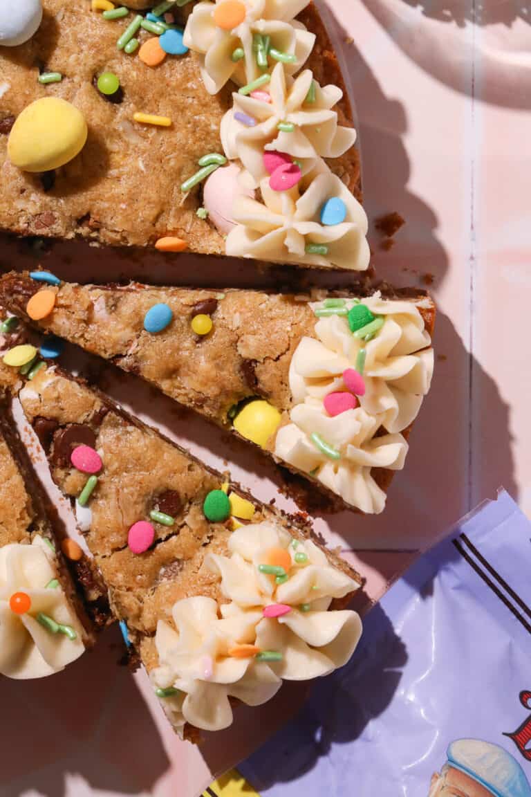 Easter Cookie Cake - Pink Owl Kitchen