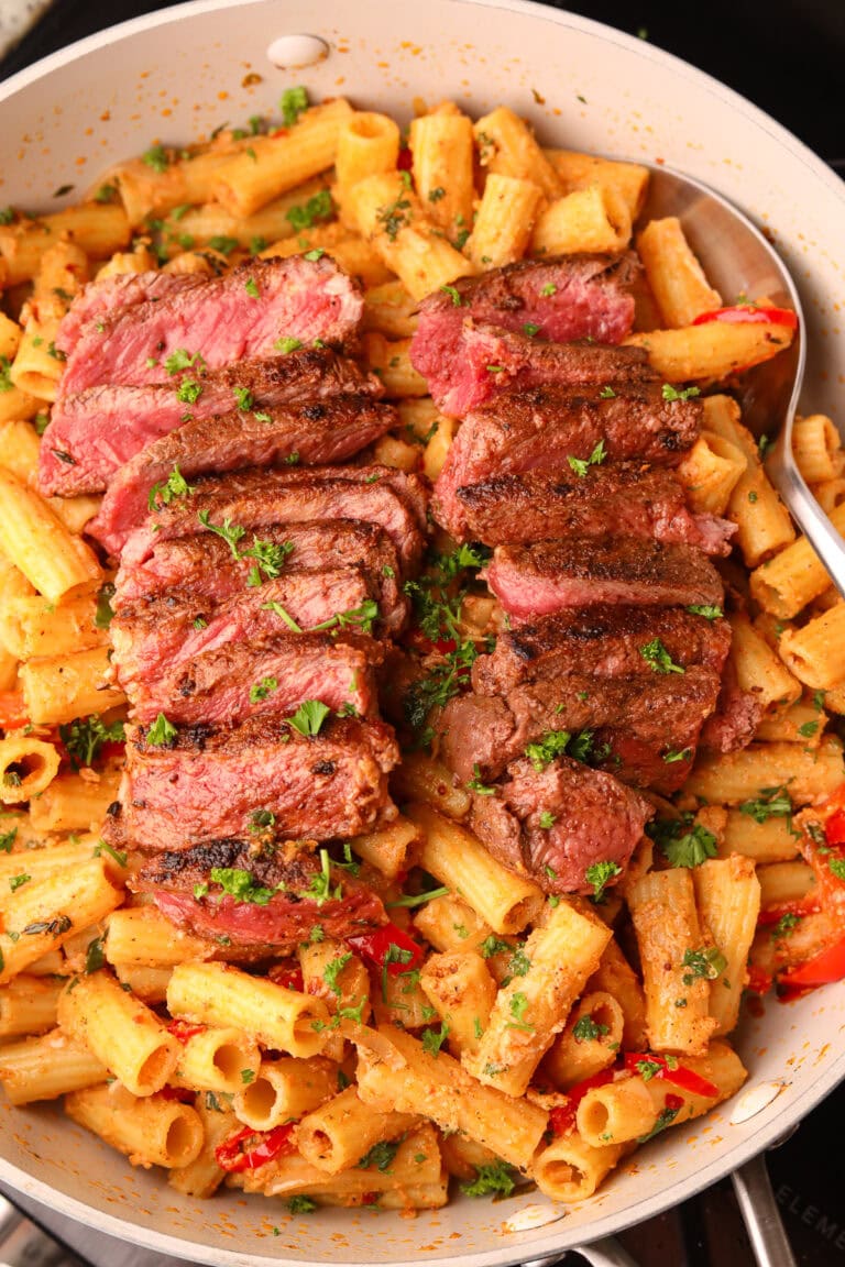 Cowboy Butter Steak Rigatoni - Pink Owl Kitchen